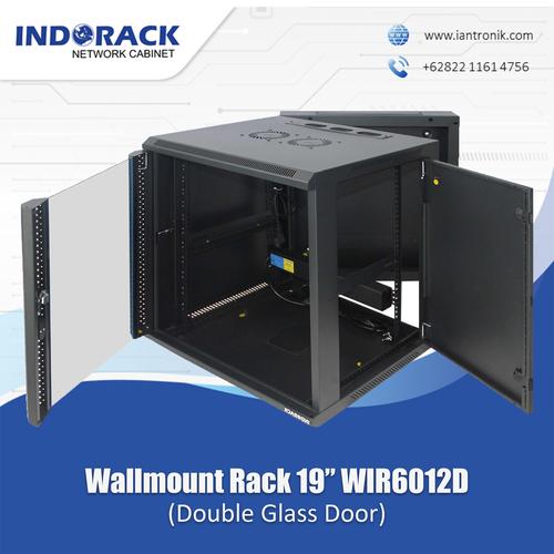 Jual Wallmount Rack 19" WIR6012D 12U Depth 600mm Double Door Rak Server ...