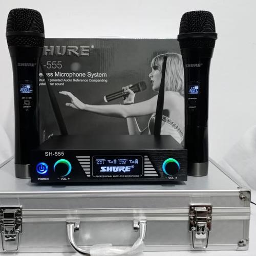 Jual Mic Wireless 2 Handle + hardcase Shure SH 555 / SH555 - Kota ...