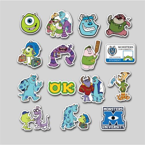 Jual STICKER MONSTER UNIVERSITY / STICKER PACK HELM VINYL / STIKER ...