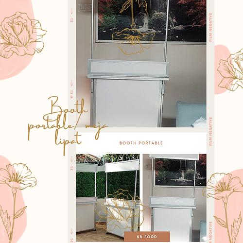 Jual Meja Promosi Booth Portable KECIL- Even desk Meja Promosi Kecil GO ...