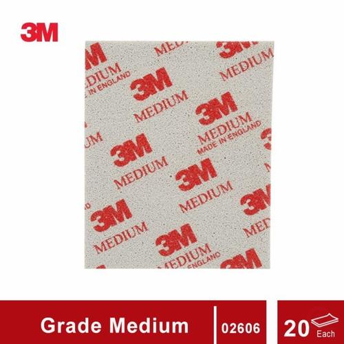 Jual 3M 02606 Softbeck Sanding Sponge - Grade Medium 1 Lembar - Kota ...