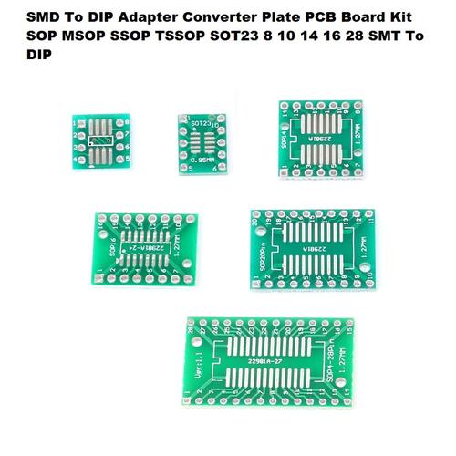 Jual PCB Board SMD SOP MSOP SSOP TSSOP SOT23 to DIP PCB Adapter ...