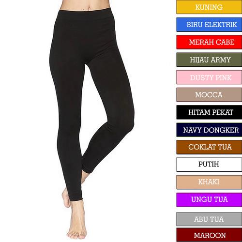 Jual Celana Legging Wanita / Jersey Spandek Tebal Premium / leging ...