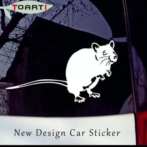 Jual stiker mobil gambar hewan tikus mouse - Putih - Kab. Garut ...