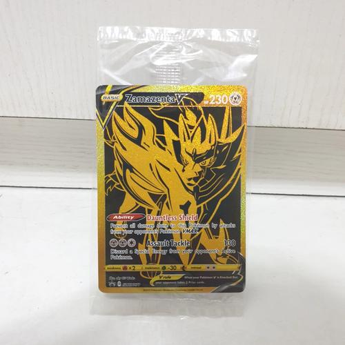 Jual *SEALED* Zamazenta V Gold Card SWSH077 (Pokemon TCG) - Jakarta ...