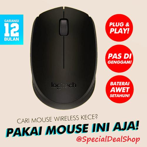 Promo Logitech M170 Mouse Wireles Original ( L066 ) Warna Hitam - M170 ...