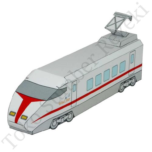 Jual Puzzle Super Express Train 3D Paper Craft Train Papercraft Kereta ...