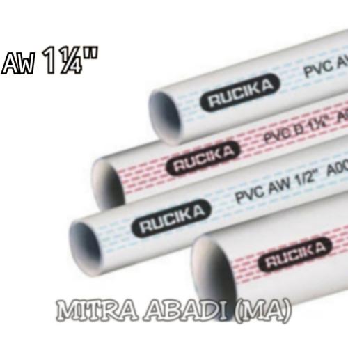 Jual PIPA 1 1/4" AW METERAN (1 METER) / PARALON 1 1/4 INCH RUCIKA /PIPA ...