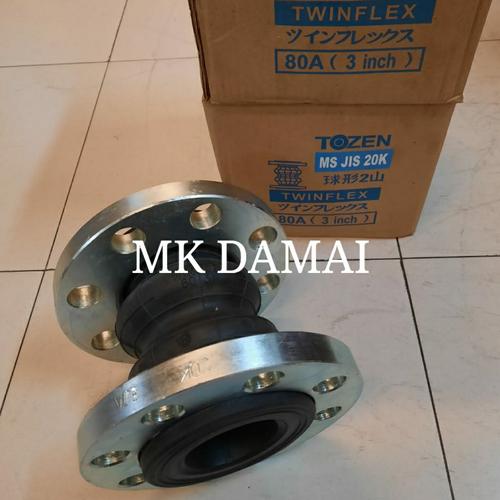 Jual Flexible Twinflex Tozen Jis 20k 3"inch / Flexibel joint rubber ...