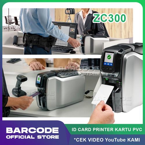 Promo Printer ID Card ZEBRA ZC300 Pengganti ZXP3 Cetak Kartu ZC-300 SIMPLEX - HITI CS200e Cicil ...