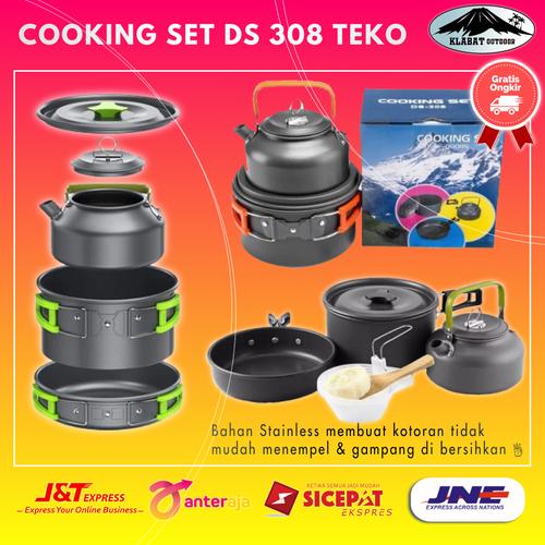 Jual Alat Masak Camping Set DS 308 Nesting Kemping Outdoor Set DS 308 ...
