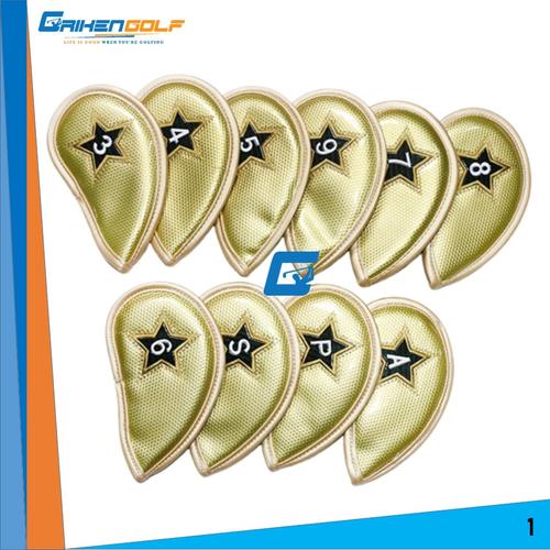 Jual Golf Sarung Stick Iron Club Set Kilap 10 Pcs Cover Headcover ...