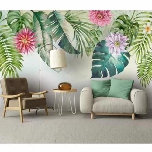 Jual jasa lukis tembok mural tema daun aesthetic - Kab. Bandung - MURAL ...