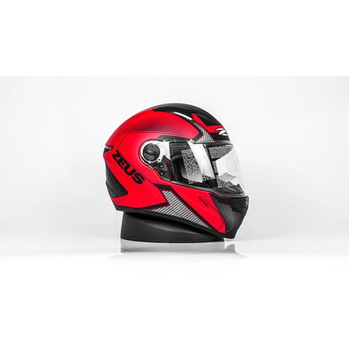 Jual PROMO HELM MOTOHELM ZEUS 811 MATT RED AL6 BLK FULLFACE ORI IMPORT ...