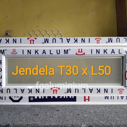 Jual Jendela Aluminium T 30 x L 50 Bouvenlight Boven Casement jendela ...
