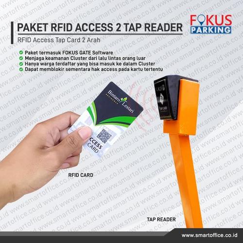 Jual Paket Cardteck RFID Access Barrier Gate 2 Reader Tap Card ...
