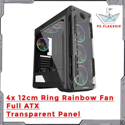 Jual PC Casing Komputer Gaming ATX RGB Optical (G510) Gamemax - Putih ...