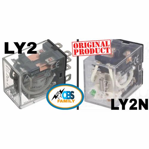 Jual Relay Omron LY2N 220VAC / Omron Mini Relay Indicator LY2N 24VDC ...