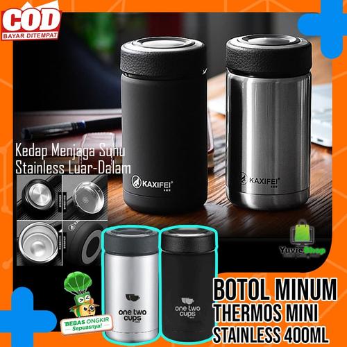 Jual Botol Minum Termos Air Camping Thermos Mini Stainless Steel 400ML ...