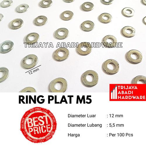 Jual Ring Plat M5 ( 100 pcs ) Ring Skrup Baut - Kab. Tangerang ...