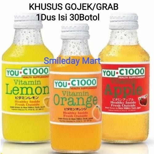 Jual You c1000 | Uc 1000 | YouC1000 Orange Lemon Apel Isi 30Btl ...