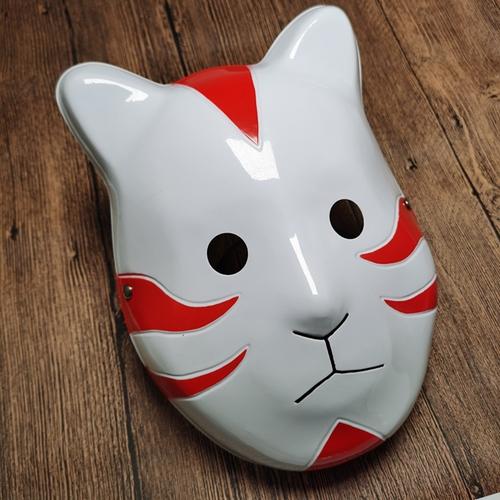 Jual Topeng Anbu Serial Naruto Kucing Karakter Anime Cat Mask Merah ...