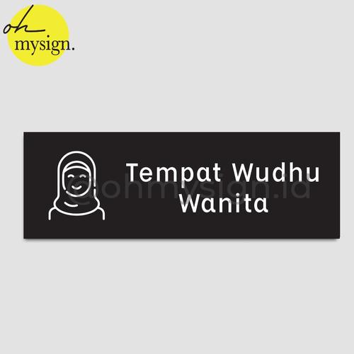 Jual SIGN BOARD TEMPT WUDHU WANITA | SIGNAGE WUDHU WANITA | SIGN WUDHU ...