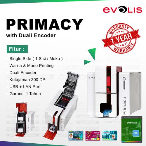 Promo PRINTER KARTU EVOLIS PRIMACY SINGLE SIDE WITH DUALI ENCODER USB ...