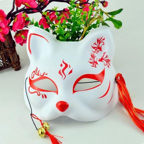 Jual Topeng Rubah Japanese Kitsune Mask Half-Face Cosplay A3 - Kab ...