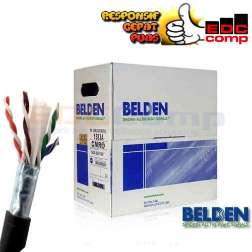 Jual BELDEN STP/FTP Cat 5e cable Roll/Box/305M - Grey/Black|Kabel STP ...