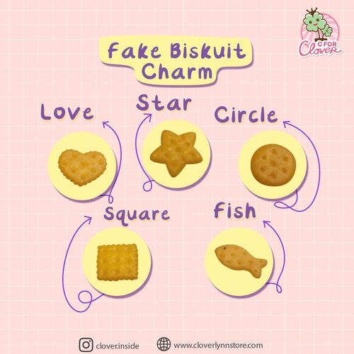 Jual FAKE BISCUITS CHARM / hiasan biskuit lucu art craft maket slime ...