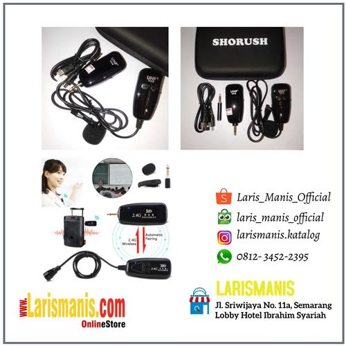 Jual Microphone Mic Clip On Wireless UHF PRANK VLOG Smartphone HP SHORUSH - Kota Semarang ...