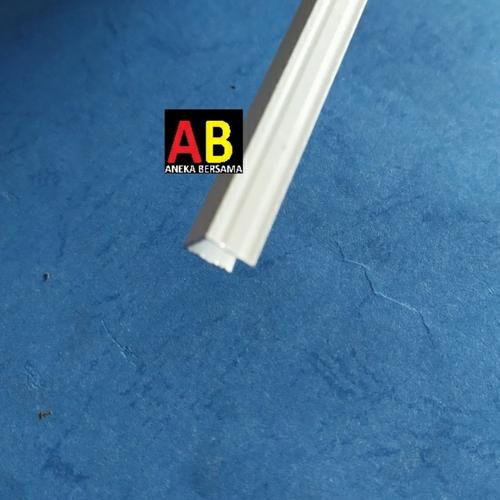 Jual Lis U Aluminium 9mm x 9mm x 9mm White Garis 119.5cm - Kota ...