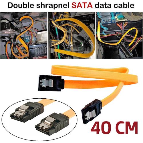 Jual Kabel Serial ATA Klip Kuning Yellow SATA Cable CPU Komputer PC ...
