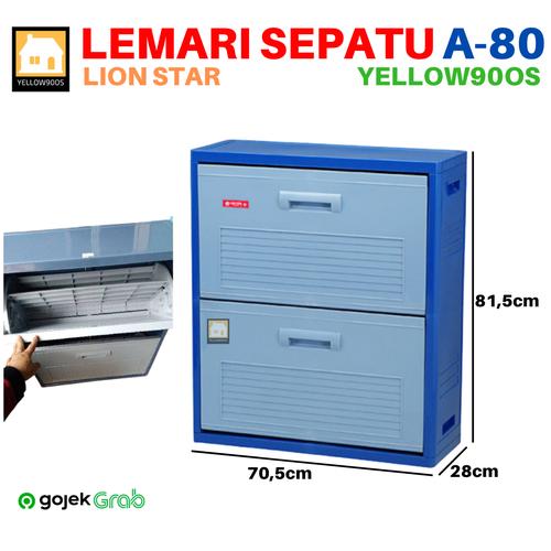 Jual Yellow90os Lemari Rak Sepatu Tutup Optima Shoes Cabinet A-80 Lion ...