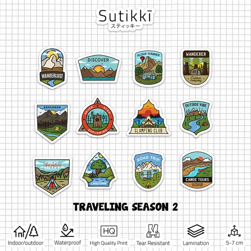 Jual Sticker Pack Traveling Gunung Vinyl Stiker Laptop Aesthetic ...