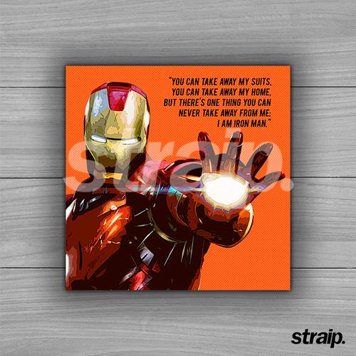 Promo POSTER SIGN KAYU COMIC - I AM IRON MAN - Kab. Bogor - Perfect ...