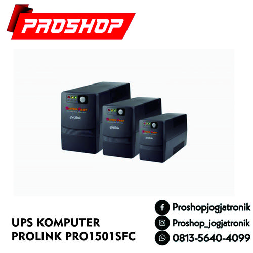 Jual UPS KOMPUTER UPS PROLINK PRO1501SFCU 1500VA NEW - Kota Yogyakarta ...