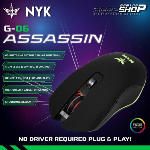Jual NYK ASSASSIN G-06 LED Lightning - Gaming Mouse - Jakarta Pusat ...