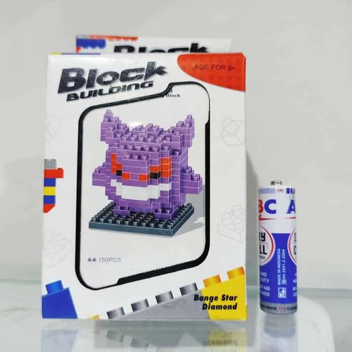 Jual mainan block building micro block pokemon gengar nano block bange ...