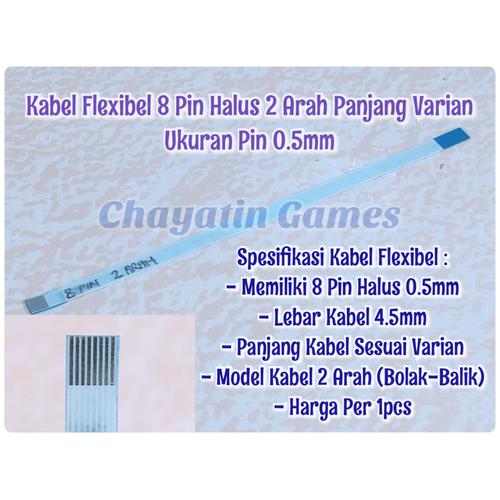 Jual Kabel Flexibel 8 Pin Halus 2 Arah Panjang Varian Ukuran Pin 0.5mm ...