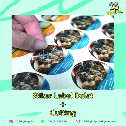 Jual stiker label bulat / stiker bulat / stiker makanan / stiker cromo ...