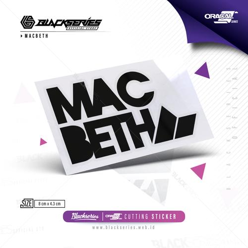 Jual Cutting Sticker Distro MacBeth | Sticker MacBeth | Stiker Macbeth ...
