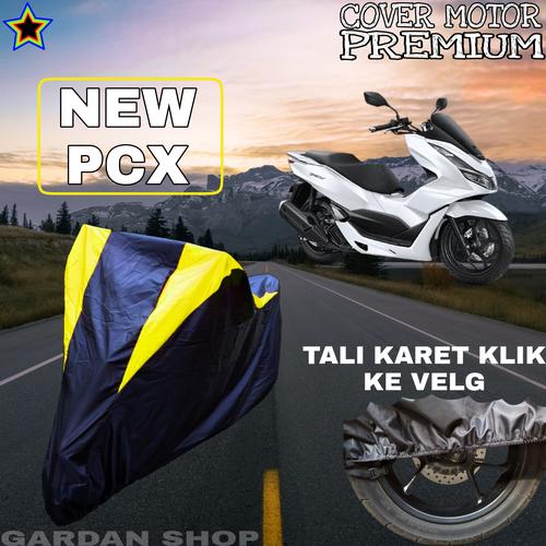 Promo Sarung Motor NEW PCX Hitam KUNING Body Cover New Pcx PREMIUM ...