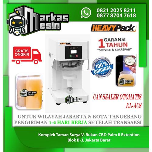 Jual Mesin Penutup Botol Kaleng / Automatic Can Sealer HEAVYPACK KL-ACS - 5,5cm - Jakarta Barat ...
