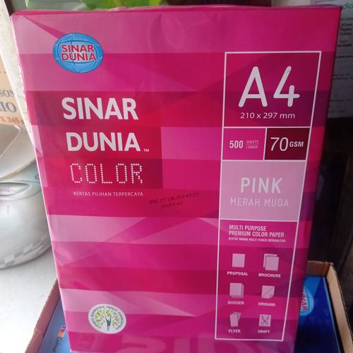 Jual kertas hvs a4 70gr sidu warna pink 1rim - Jakarta Selatan - ceria ...