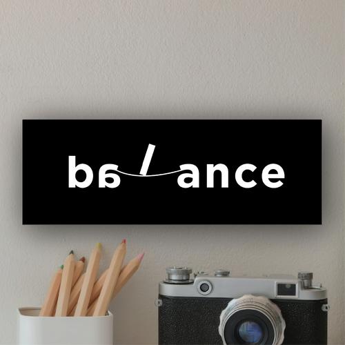 Jual Hiasan Dinding Minimalis Balance Poster Tipografi - Poster Kayu ...