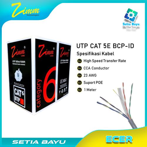 Jual Kabel Lan Eceran UTP Cat 6 CCA Spectra Eceran Ecer per Meter ...