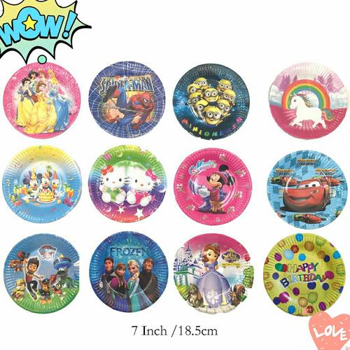 Jual PIRING KERTAS KUE TART ULANG TAHUN PAPER PLATE KARAKTER - Cars ...