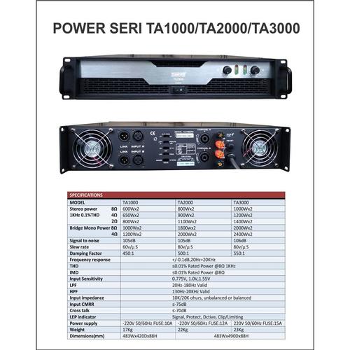 Jual POWER AMPLIFIER WISDOM TA2000 / TA-2000 TA2000 POWER AUDIO CLASS H ...
